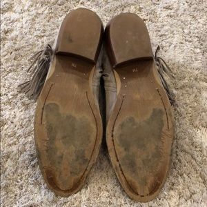 Sam Edelman | Shoes | Sam Edelman Paige Suede Leather Fringe Booties ...